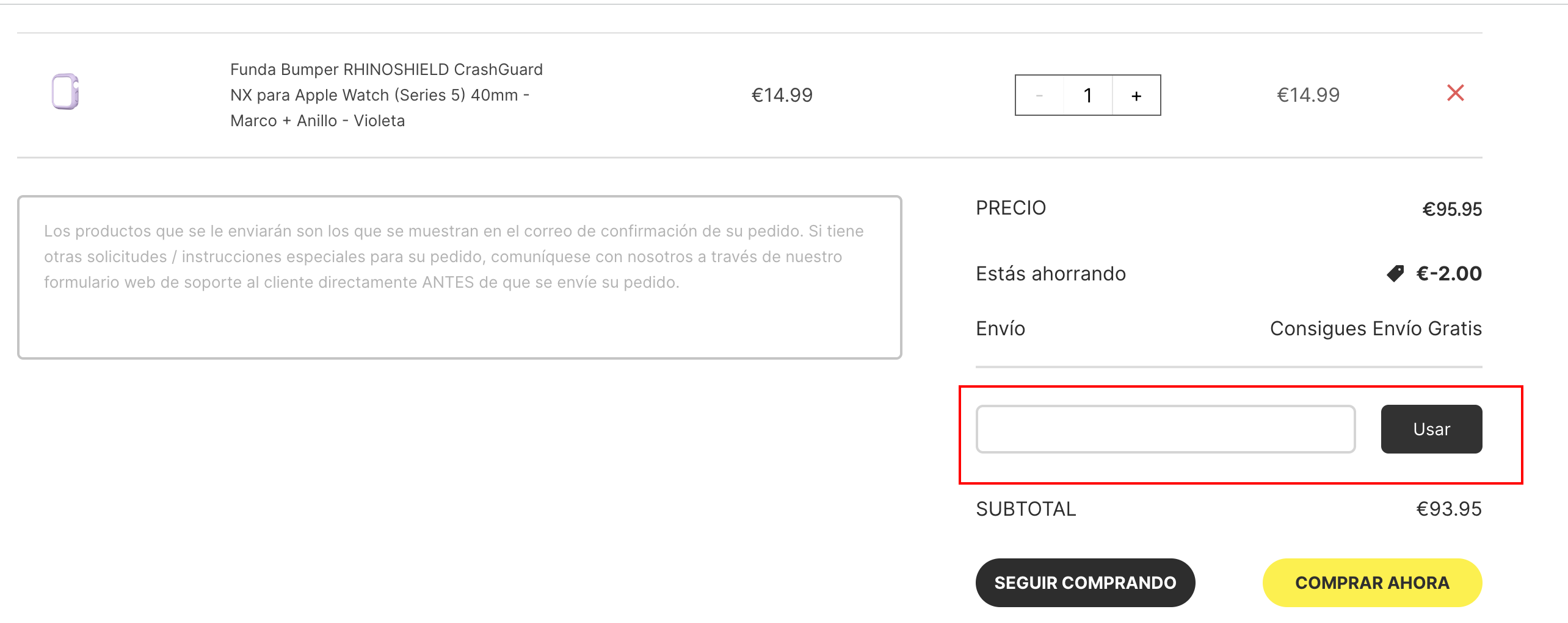 ¿Cómo utilizar el código de descuento? – FAQ - Spanish
