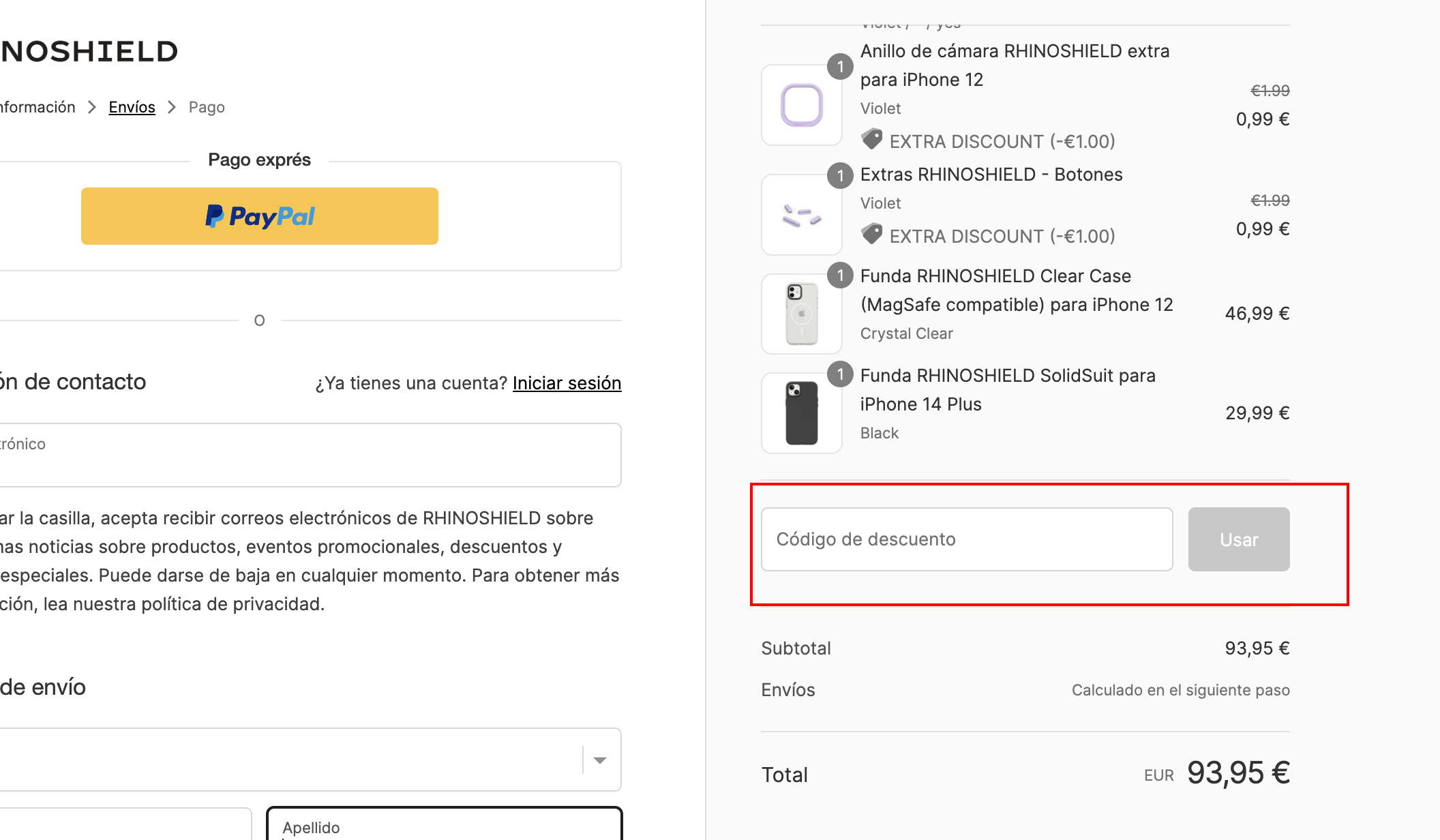 ¿Cómo utilizar el código de descuento? – FAQ - Spanish