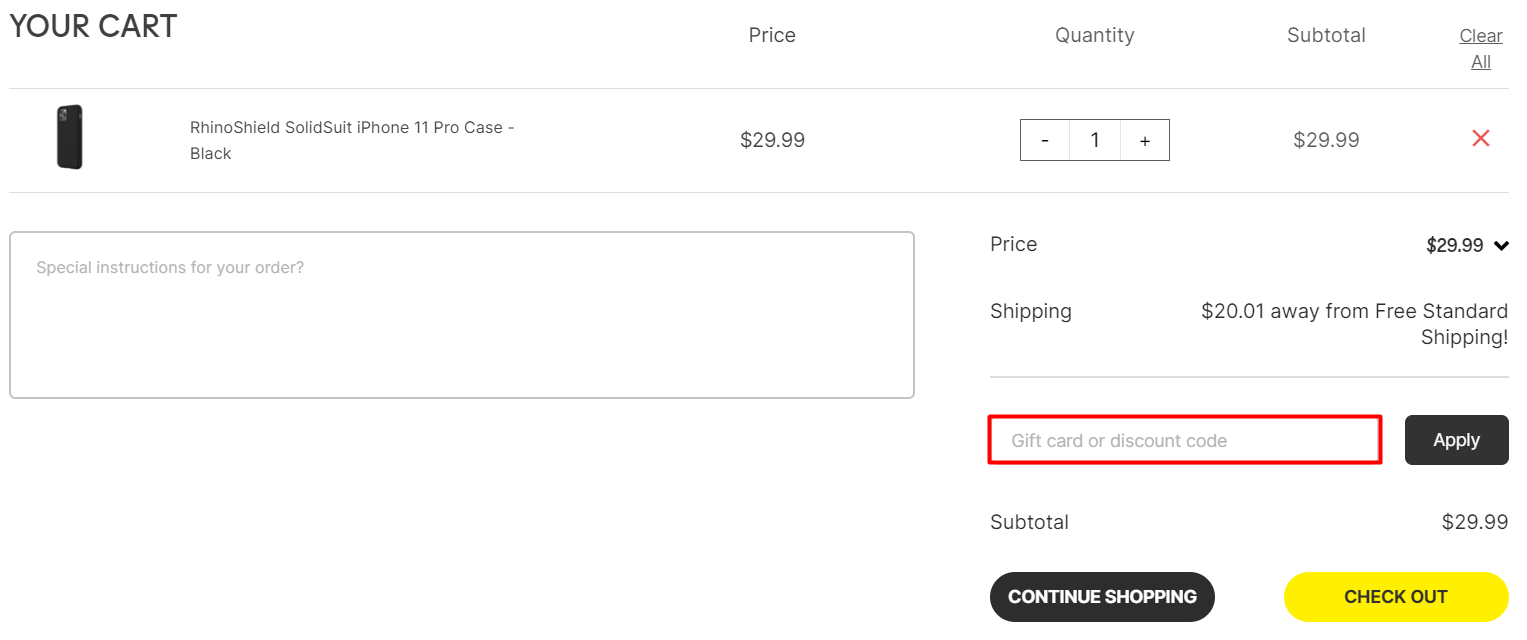 How Do I Use The Discount Code Help Center RhinoShield